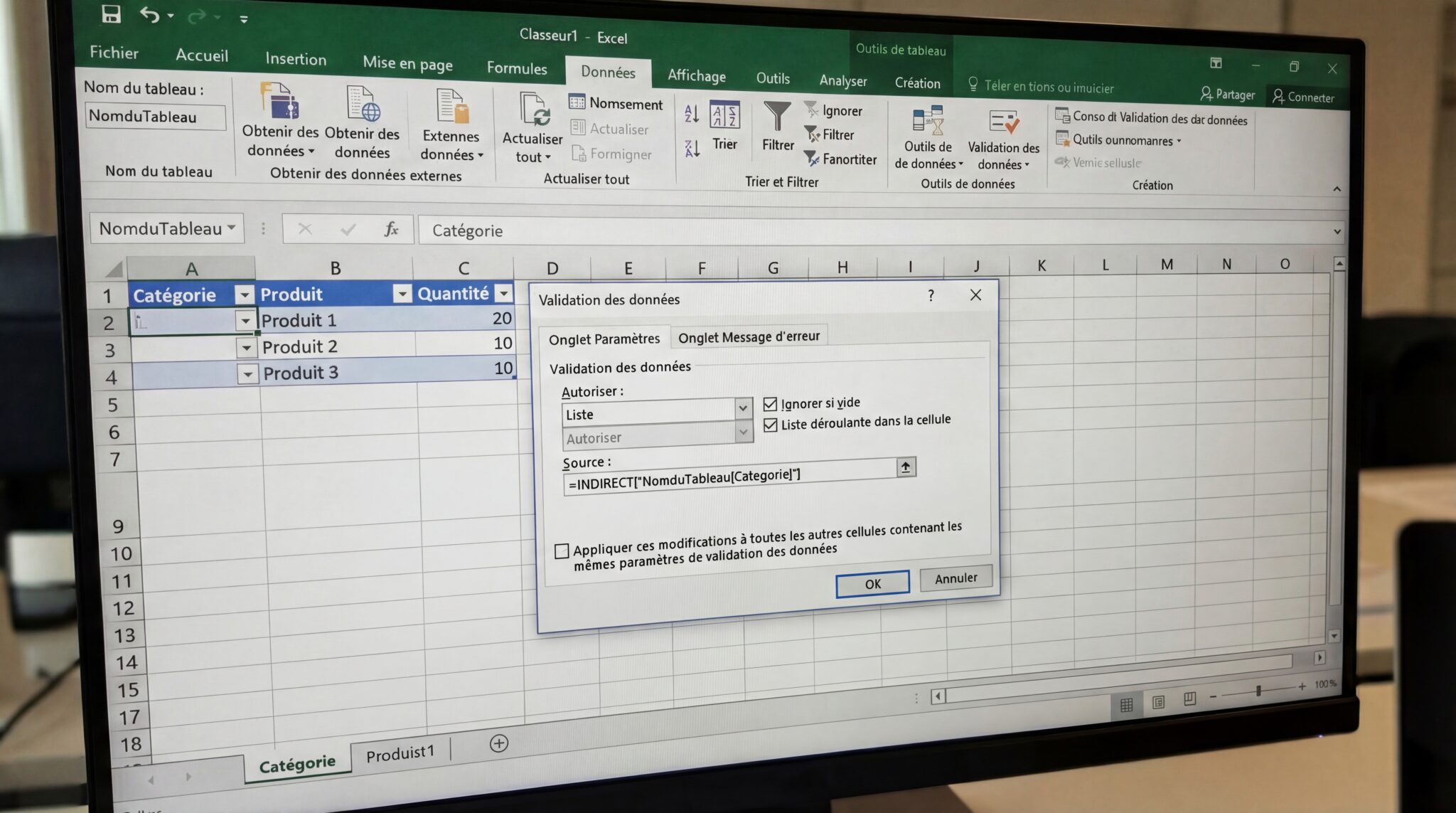 Liste déroulante sur Excel : Comment ça fonctionne
